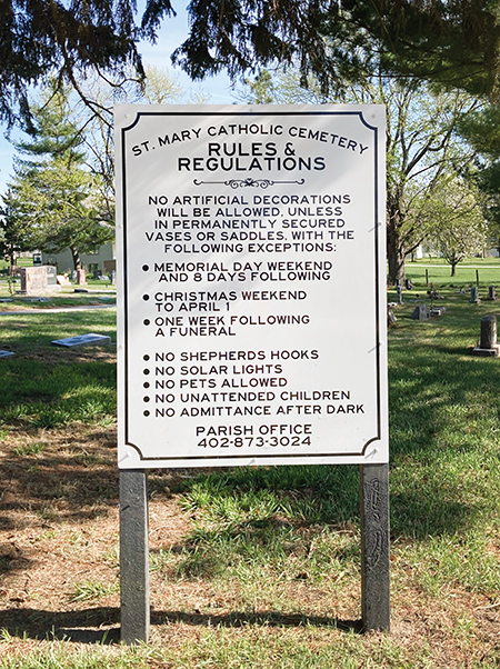 Cemetery maintenance: for today, for tomorrow