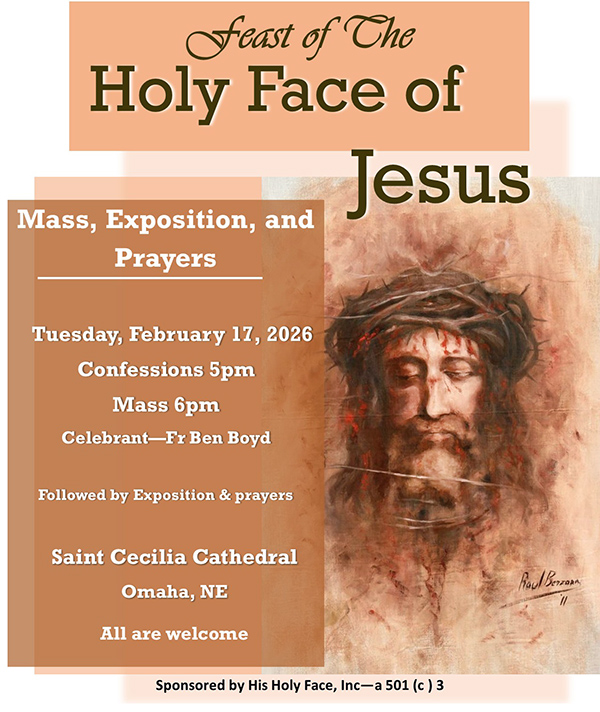 Novena, celebration to mark feast of the Holy Face of Jesus